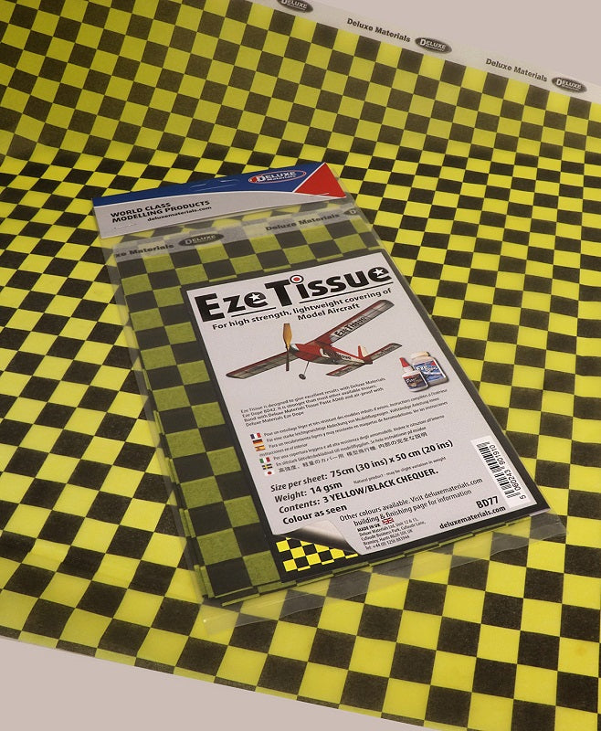 Deluxe Eze Tissue - Yellow Checker – Wind-it-up Enterprises LLC